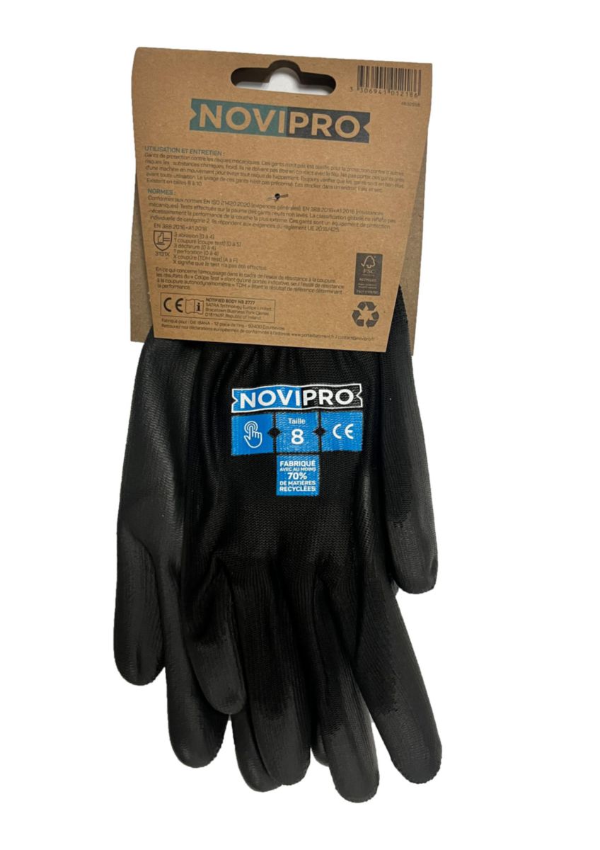 NOVIPRO - Gant manutention de précision - milieu sec - tous travaux ...