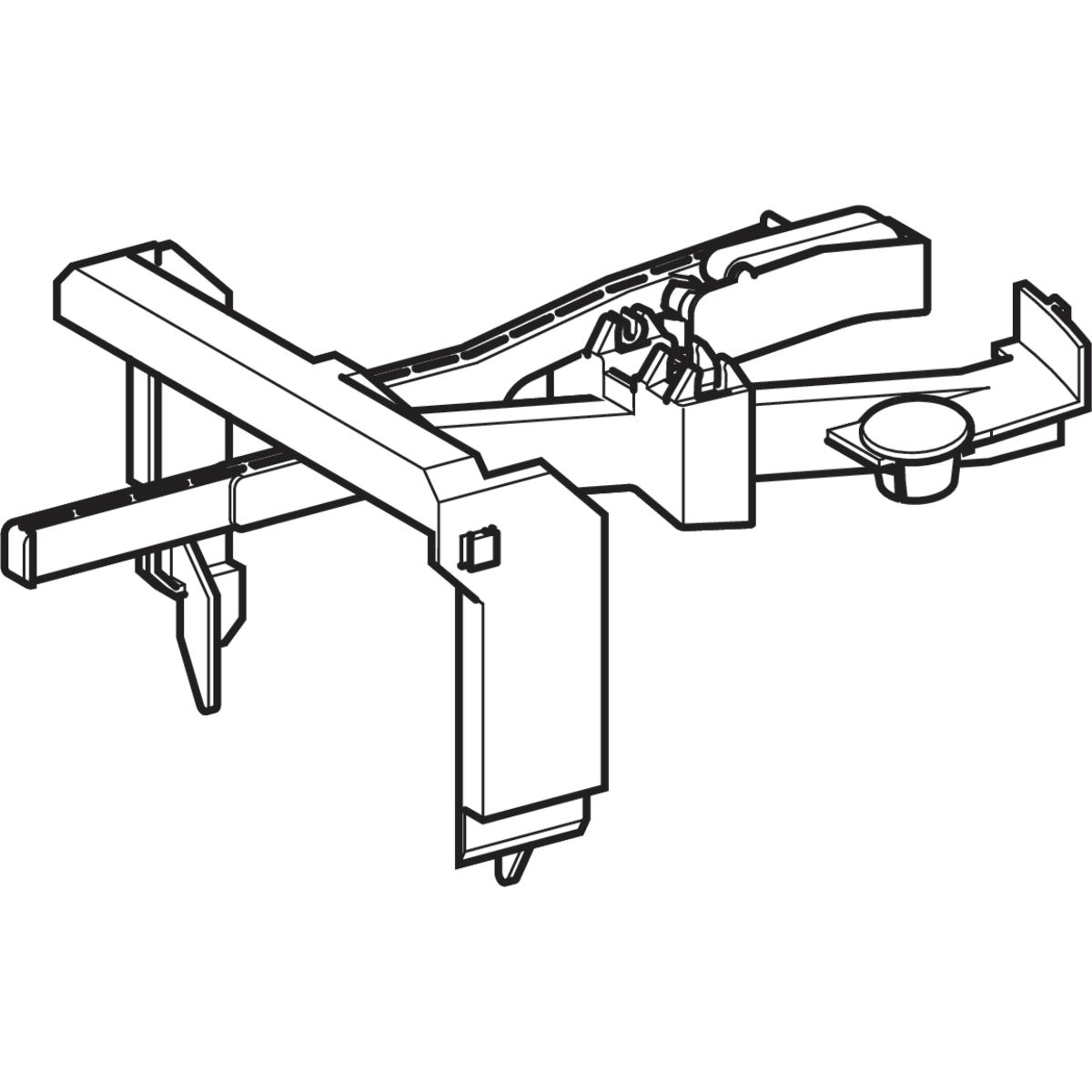GEBERIT - Console avec levier de déclenchement pour réservoir 1400xx ...