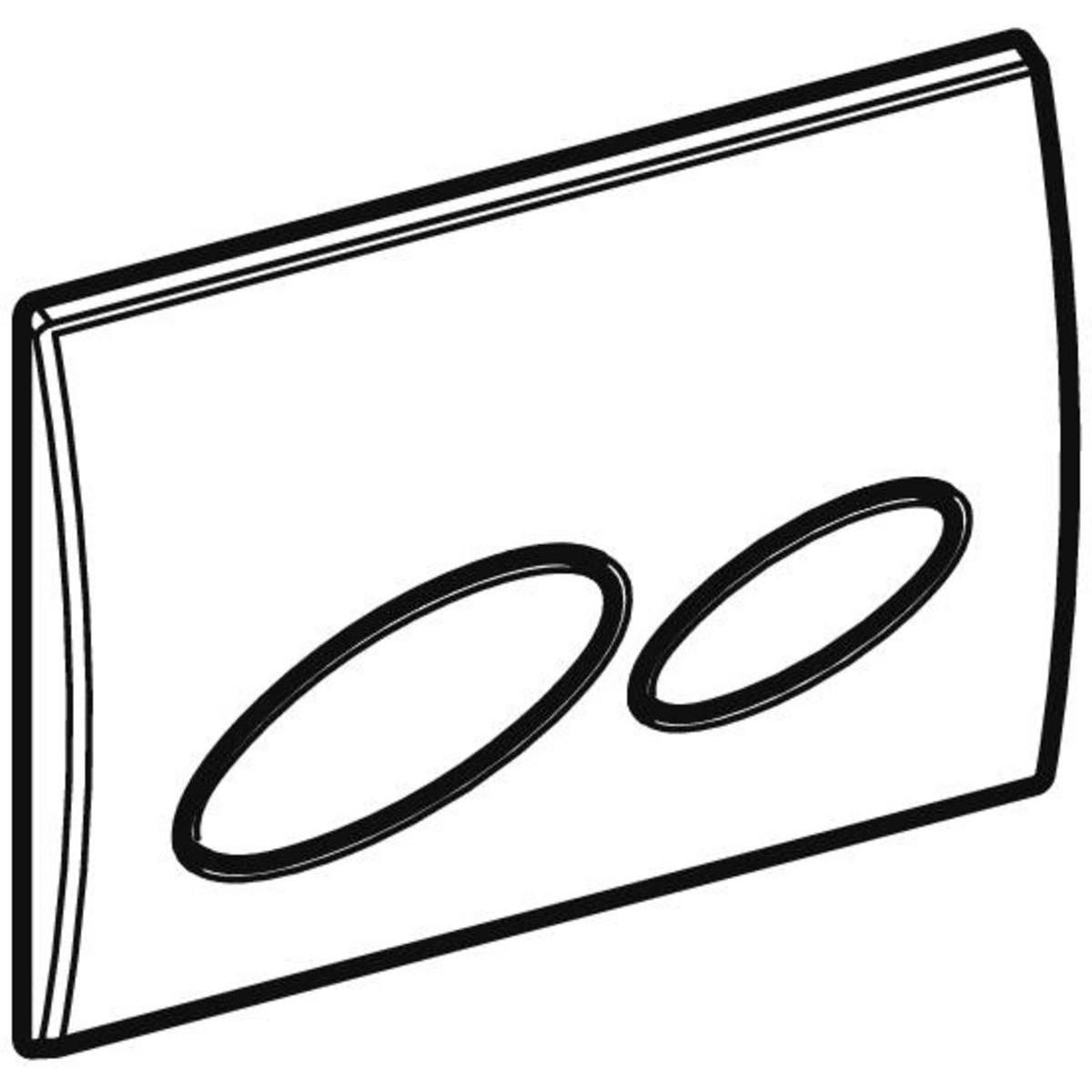 GEBERIT - Plaque de déclenchement Kappa20 double touche synthétique ...