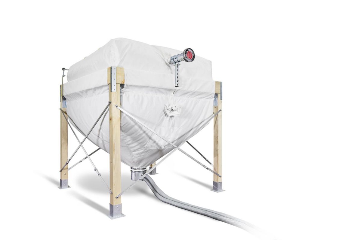 SELF CLIMAT MORVAN - SILOFLEX R 2500 - SILO TEXTILE A GRANULES CAPACITE ...