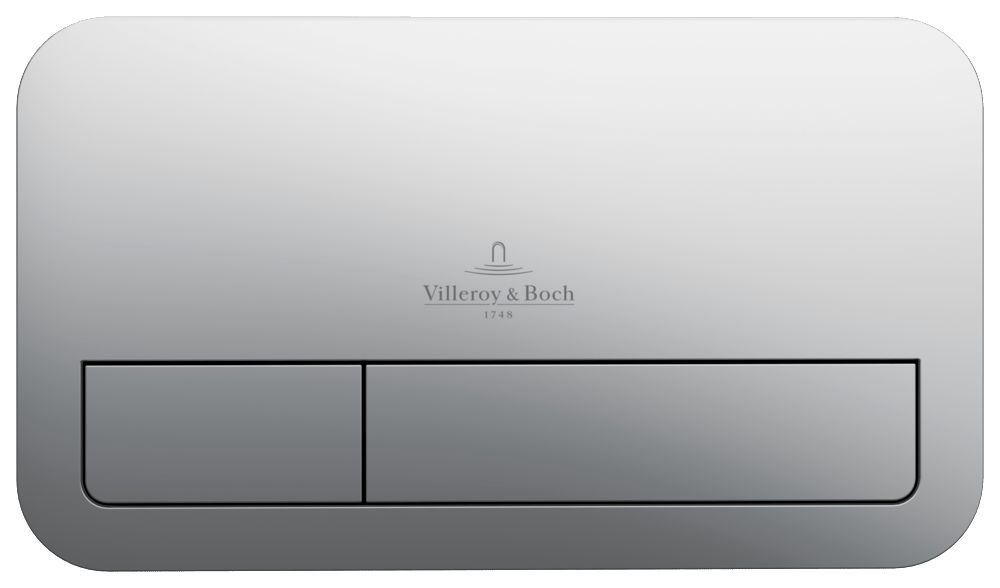 VILLEROY ET BOCH - Plaque de déclenchement E200 chromée mate Réf ...