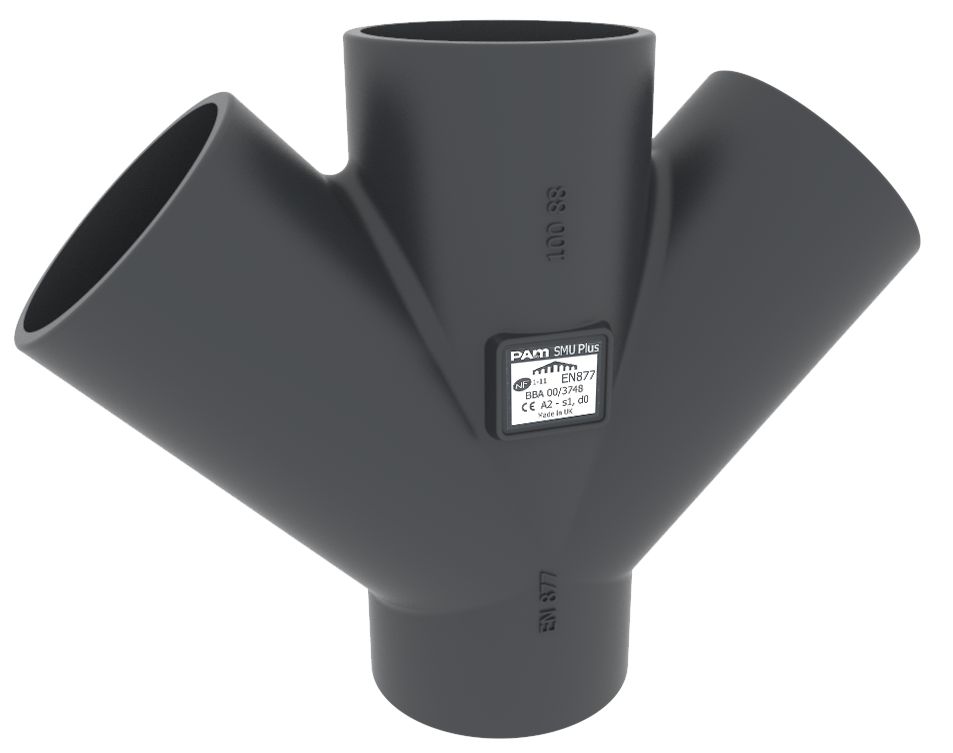 PAM - Embranchement Culotte double SMU Plus à 45° en fonte diamètre ...