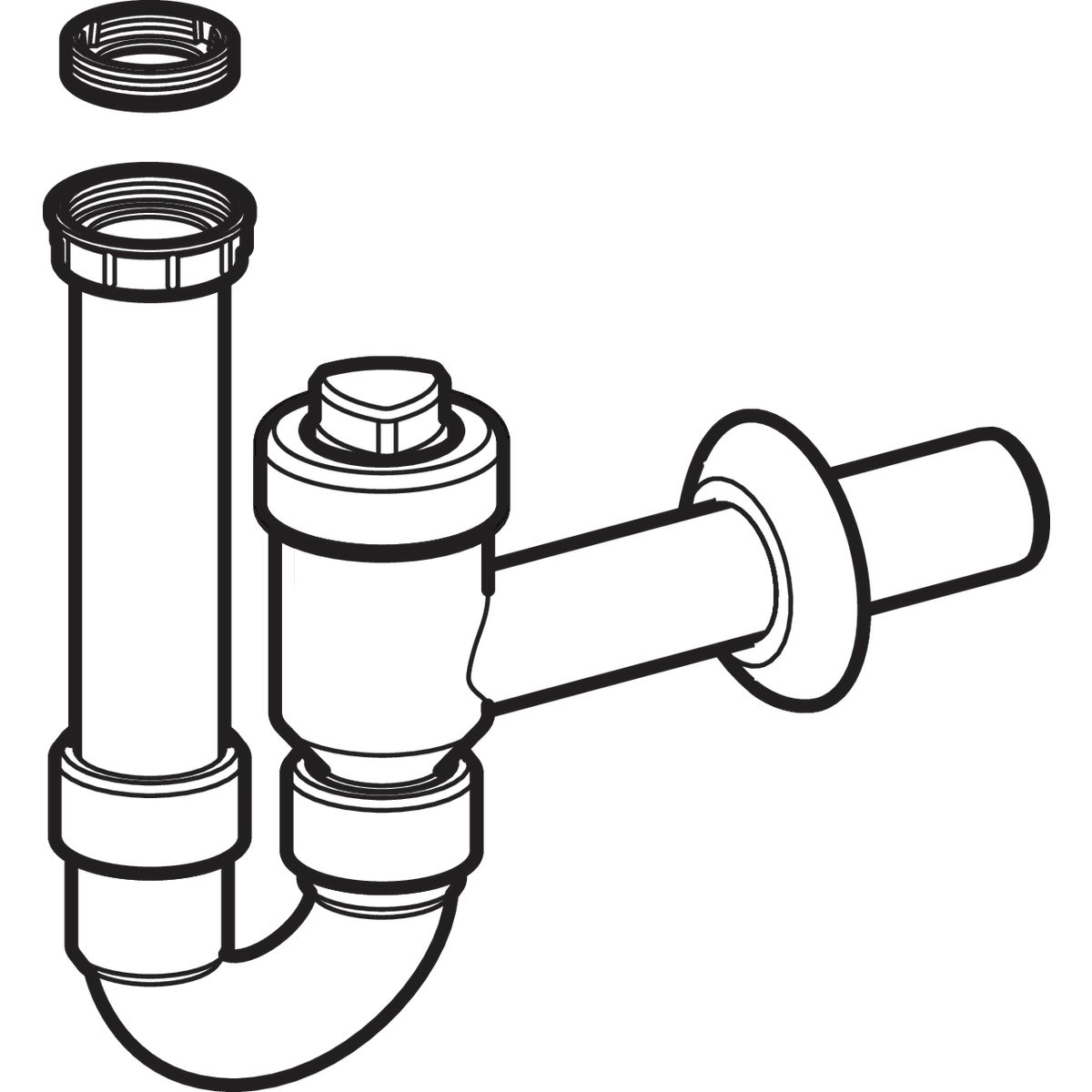 GEBERIT - Siphon à occlusion Réf 152.860.11.1 | Cedeo
