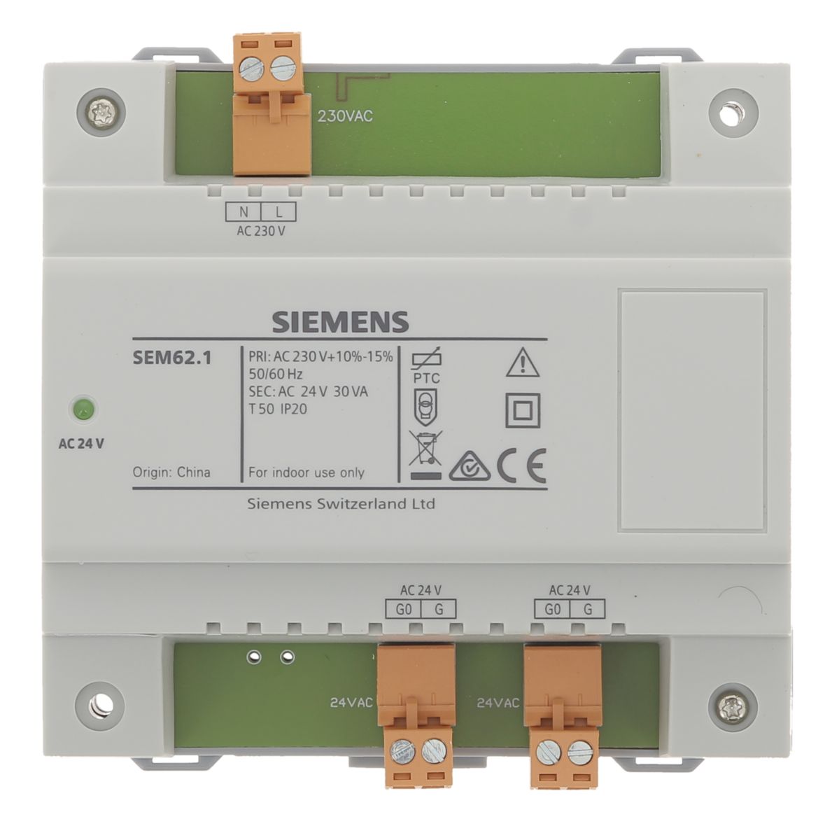 SIEMENS - Transformateur modulaire réf. BPZ: SEM62.1 | Cedeo