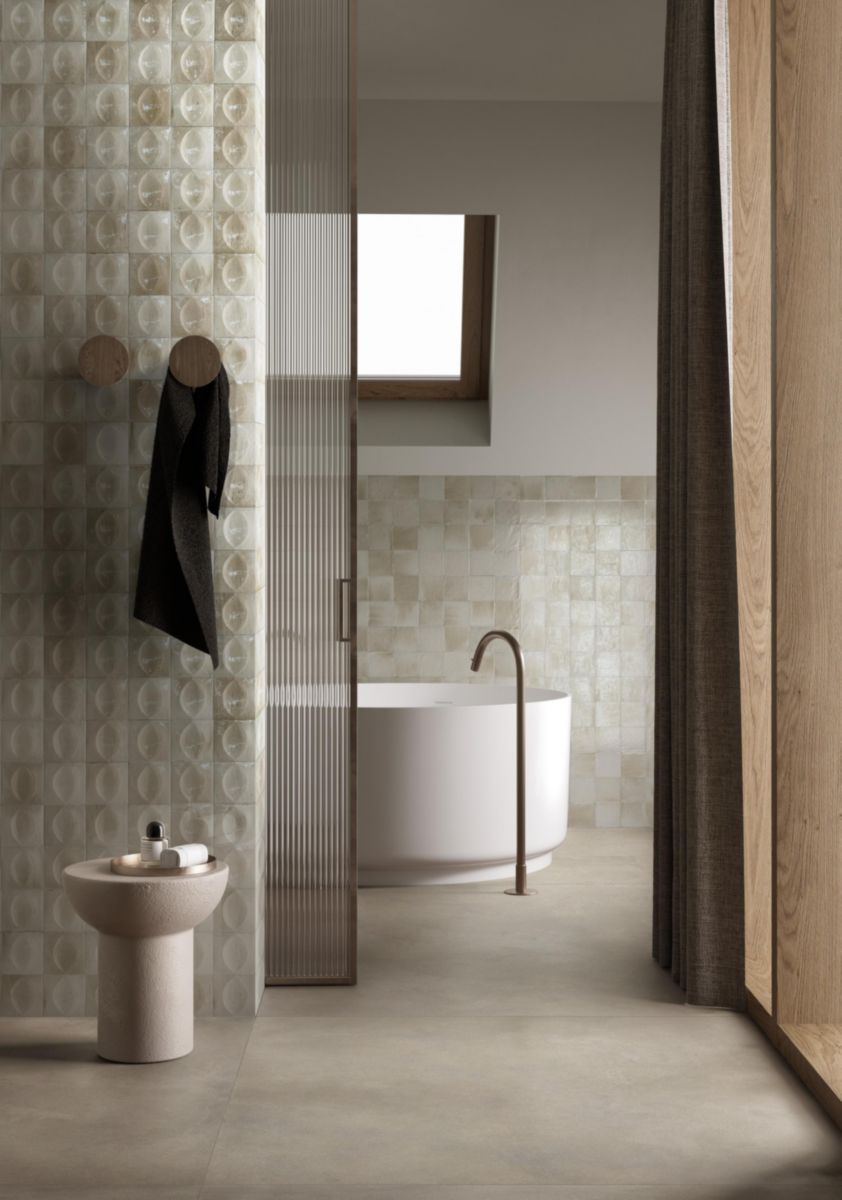 RAGNO - Grès cérame émaillé Ragno Gleeze beige glossy 10 x 10 cm R8GL ...