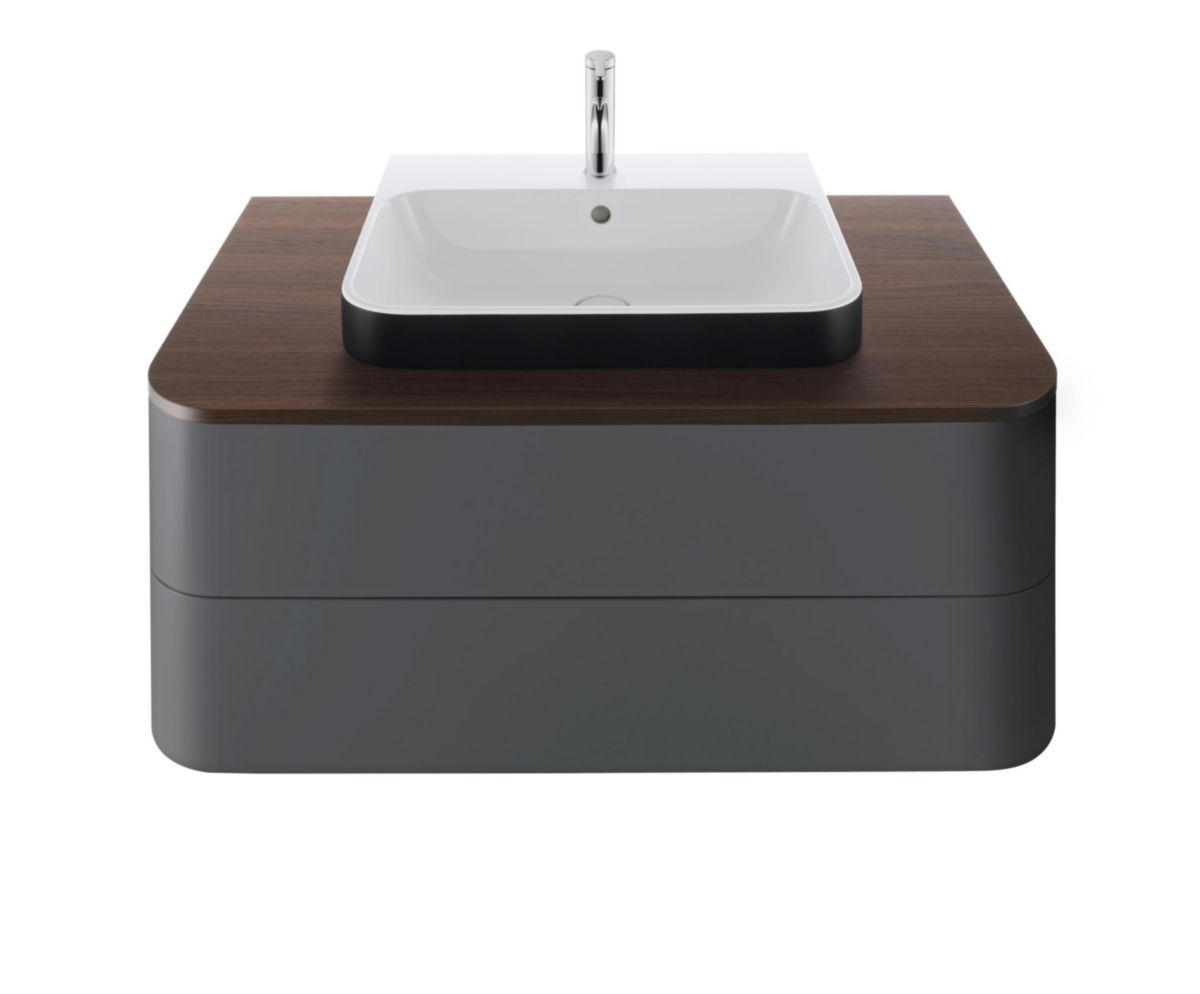 DURAVIT - Vasque à poser Happy D2Plus, bi color, avec plage de ...