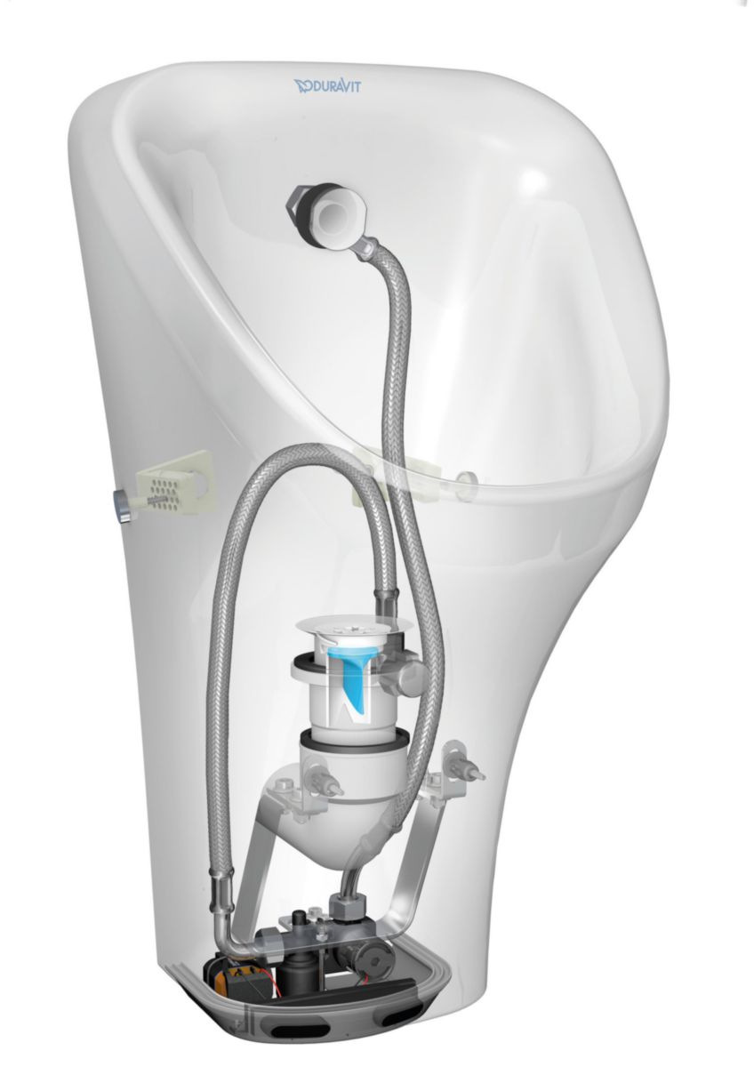 DURAVIT - Urinoir Durastyle avec diffuseur blanc alimentation arriere ...