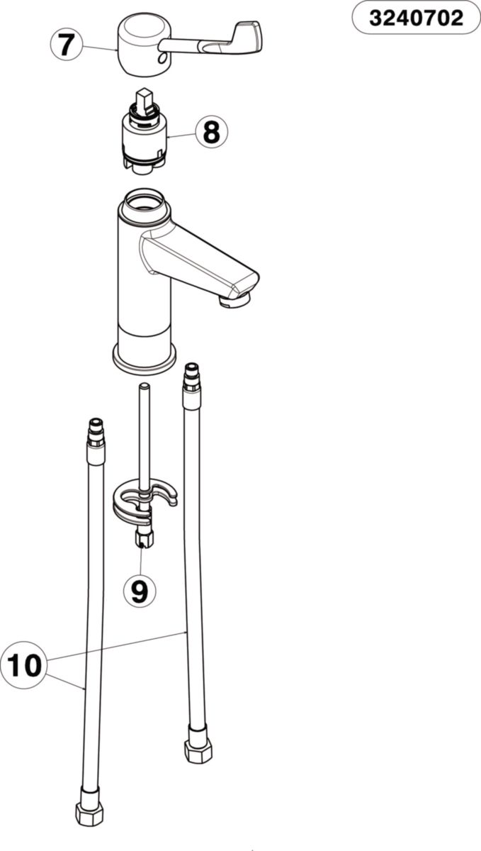 ALTERNA - Mitigeur mécanique lavabo Alterna ORION/MOBILITA, sans vidage ...