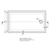 GEBERIT - Receveur RENOVA AP 140 x 80 cm antigliss blanc Réf ...