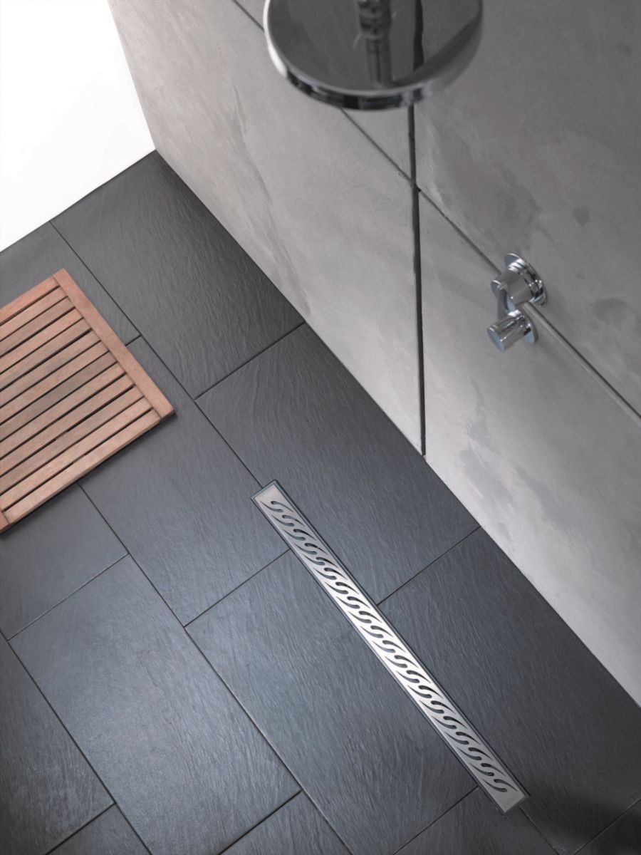 ALTERNA - Caniveau de douche complet Alterna Concerto 80 cm ABS Ino x ...