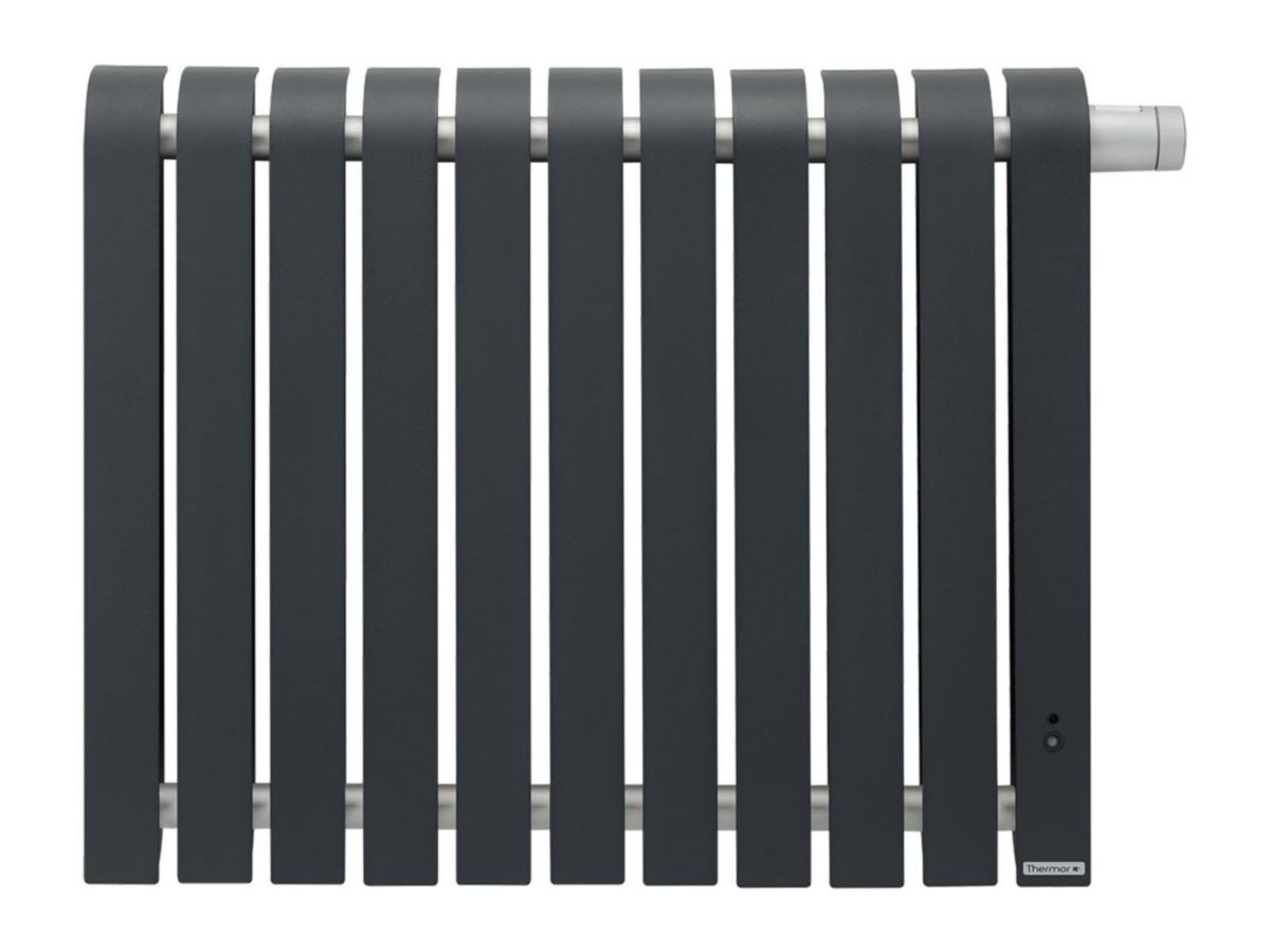 THERMOR - Radiateur électrique Connecté Mythik horizontal gris ardoise ...