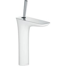 HANSGROHE - Mitigeur de lavabo PURAVIDA, avec tirette, blanc chromé réf ...