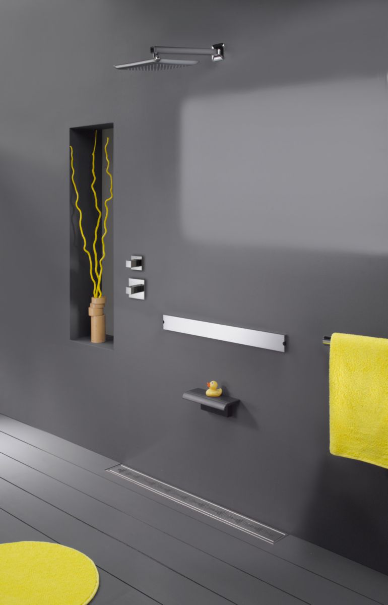 PELLET - Rail cache alu anodisé avec verrou résine blanc 662 mm ARSIS réf. 044060 | Cedeo