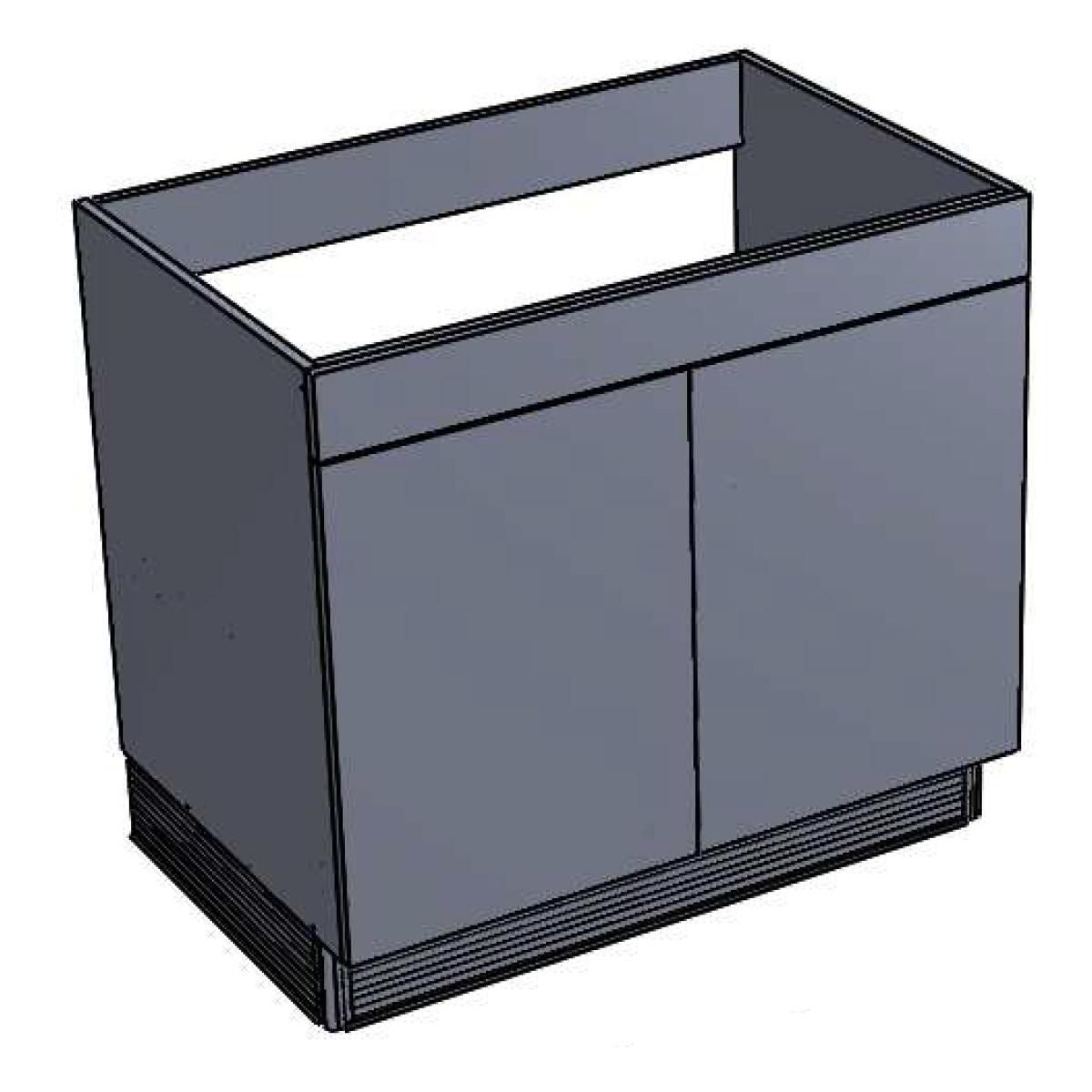 NEOVA - Meuble sous-évier Intégral Clip PVC, L90 cm 2 portes réf ...