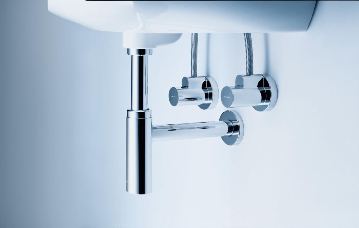 HANSGROHE - hansgrohe Siphon Flowstar S, Noir chromé brossé | Cedeo