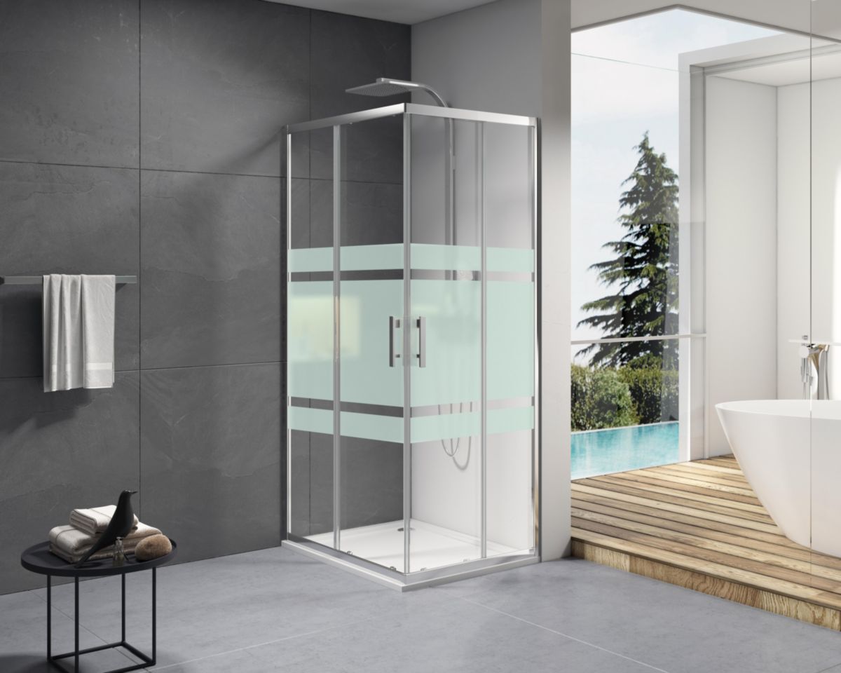 ALTERNA - Paroi de douche Alterna Concerto accès en angle un côté ...