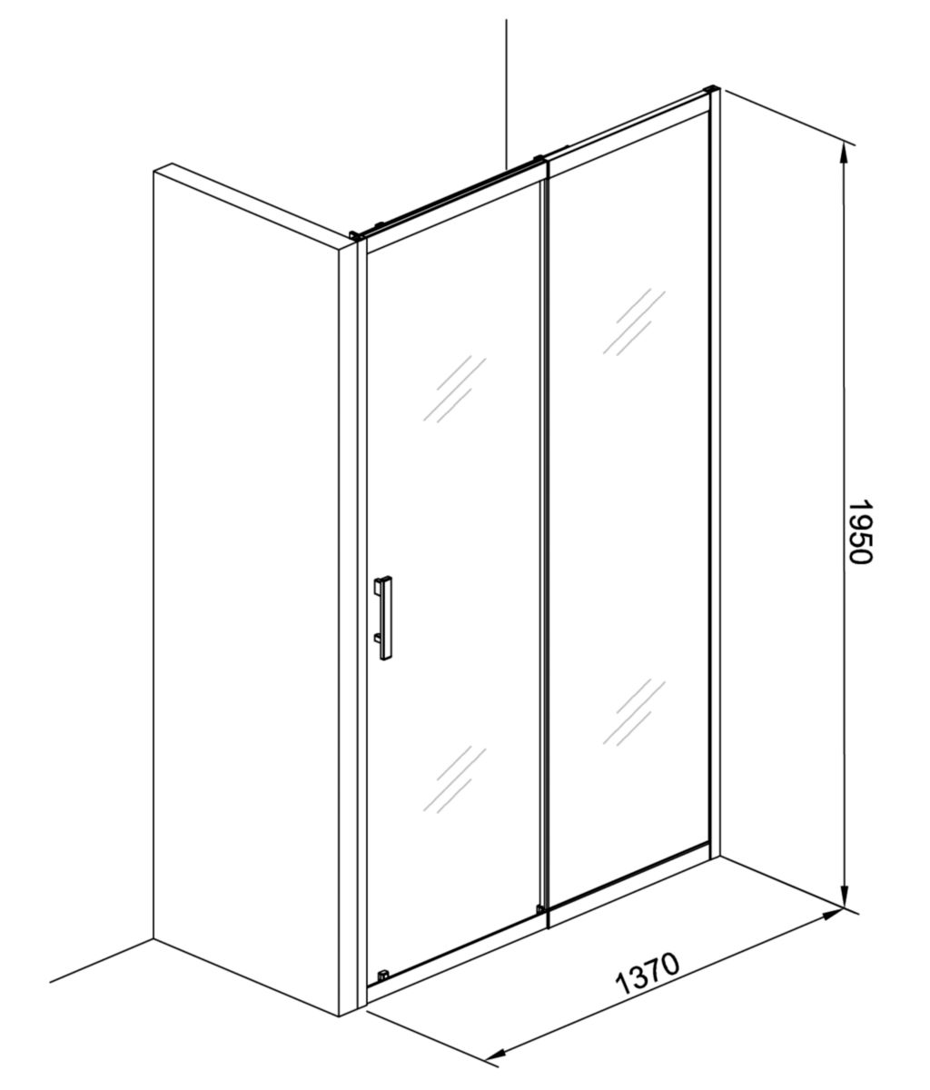ALTERNA - Paroi de douche Alterna Concerto Maxx porte coulissante 2 ...