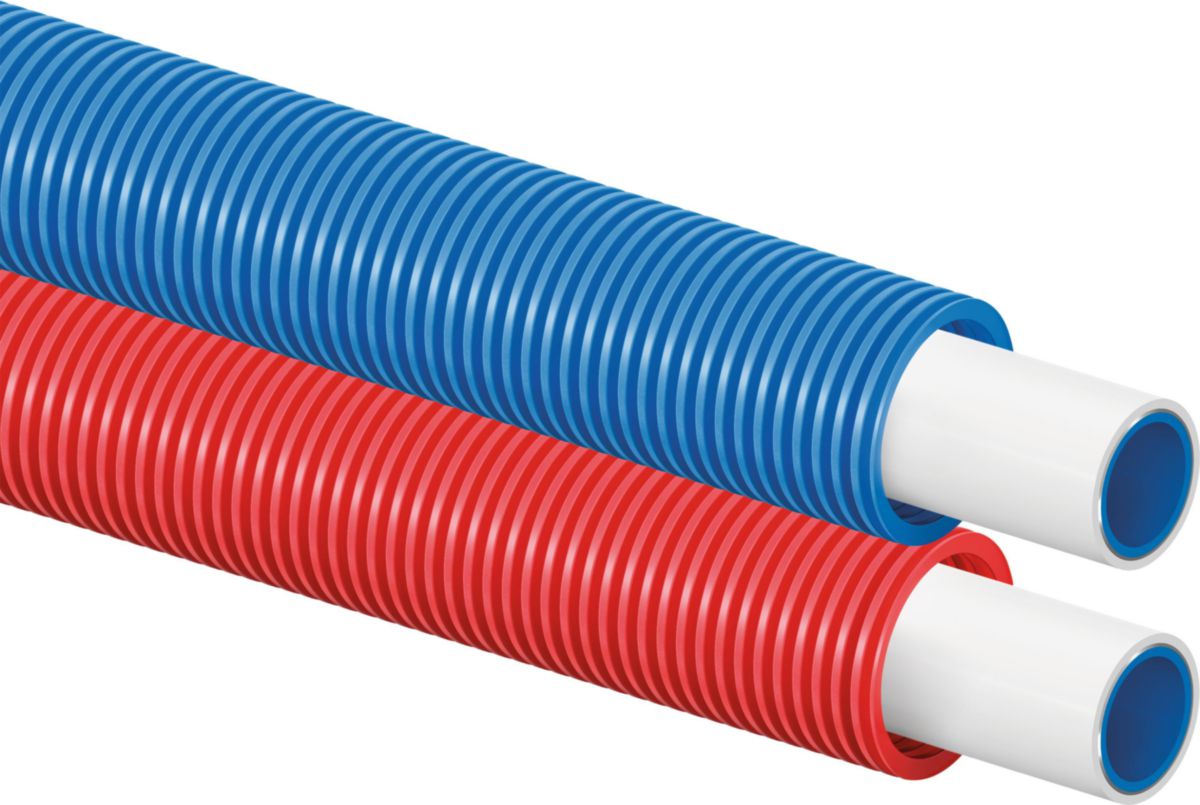 UNIPIPE - Tube uni pipe Plus pré-gainé 16x2,0 rouge 75 mètres réf ...