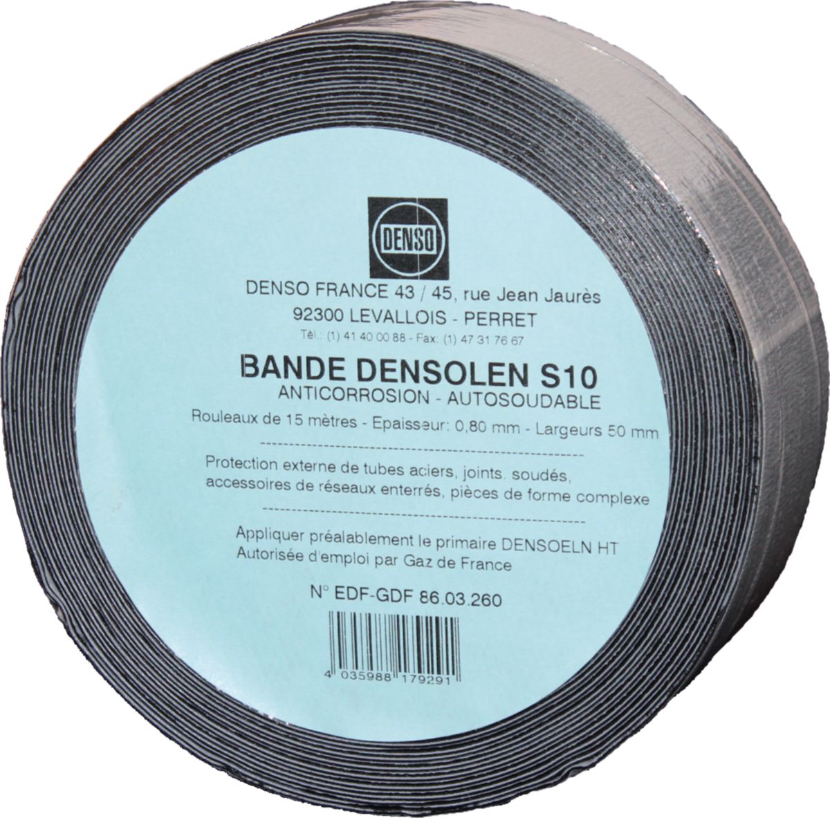 DENSO - Bande anticorrosion double face auto soudable lg 15 m larg 50 ...