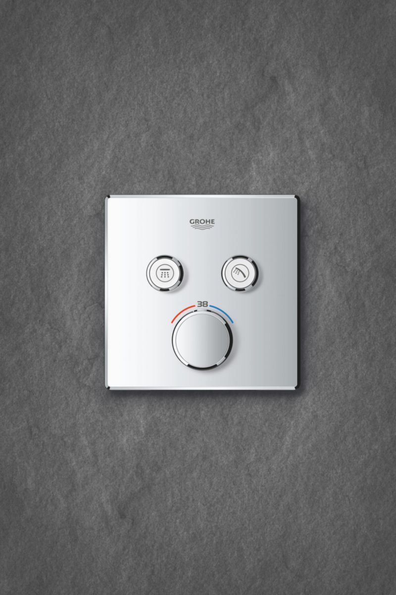 GROHE - Thermostatique pour installation encastrée 2 sorties Grohtherm ...