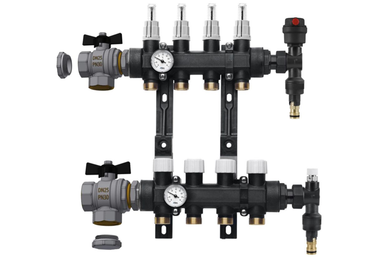 ALTECH - Collecteur plancher chauffant basse température Altech en ...