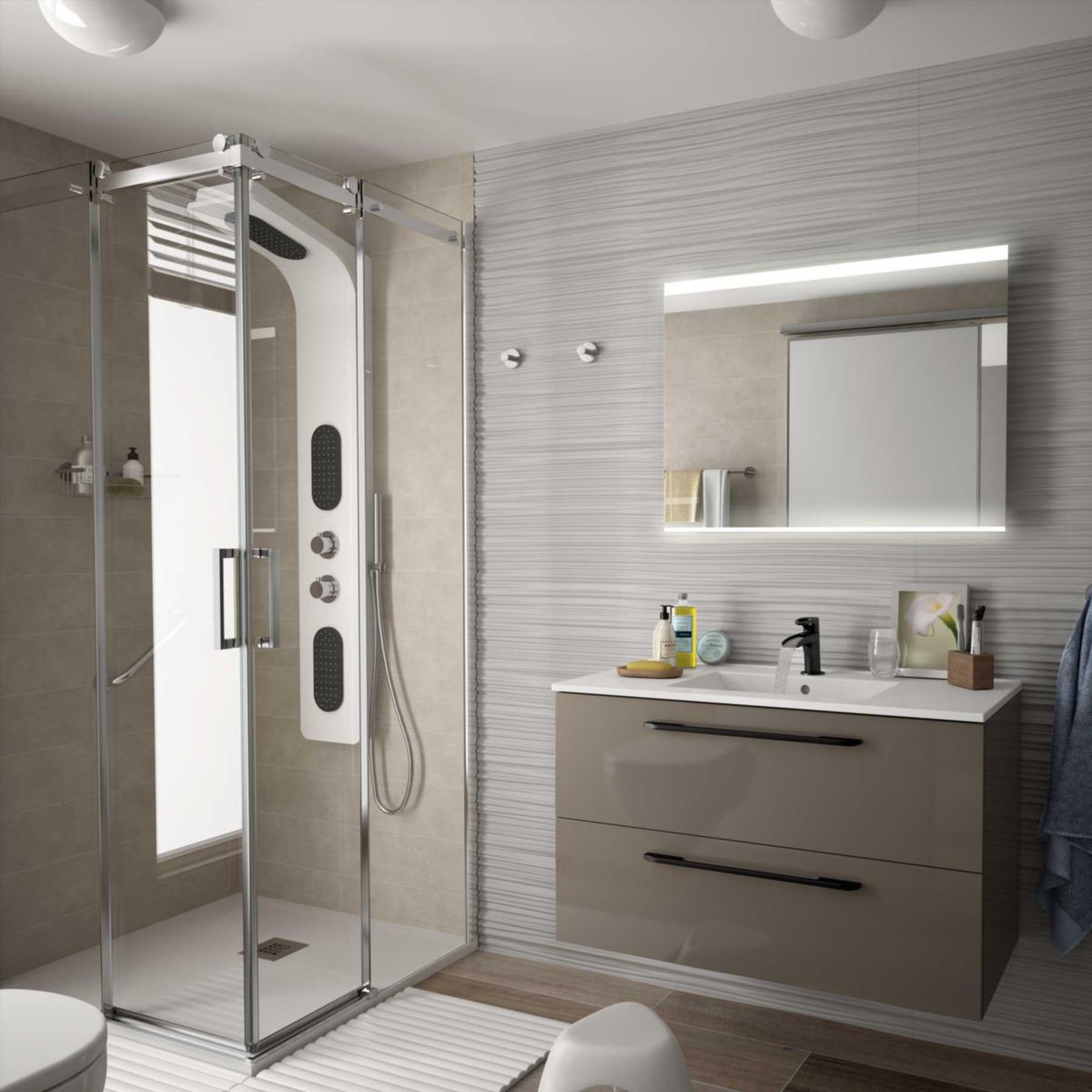 SALGAR - Plan vasque IBERIA 910 en porcelaine blanche réf: 19358 | Cedeo