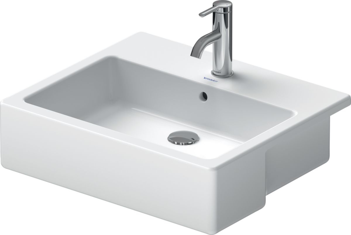 DURAVIT - Lavabo 55 vero blanc réf. 314550000 | Cedeo
