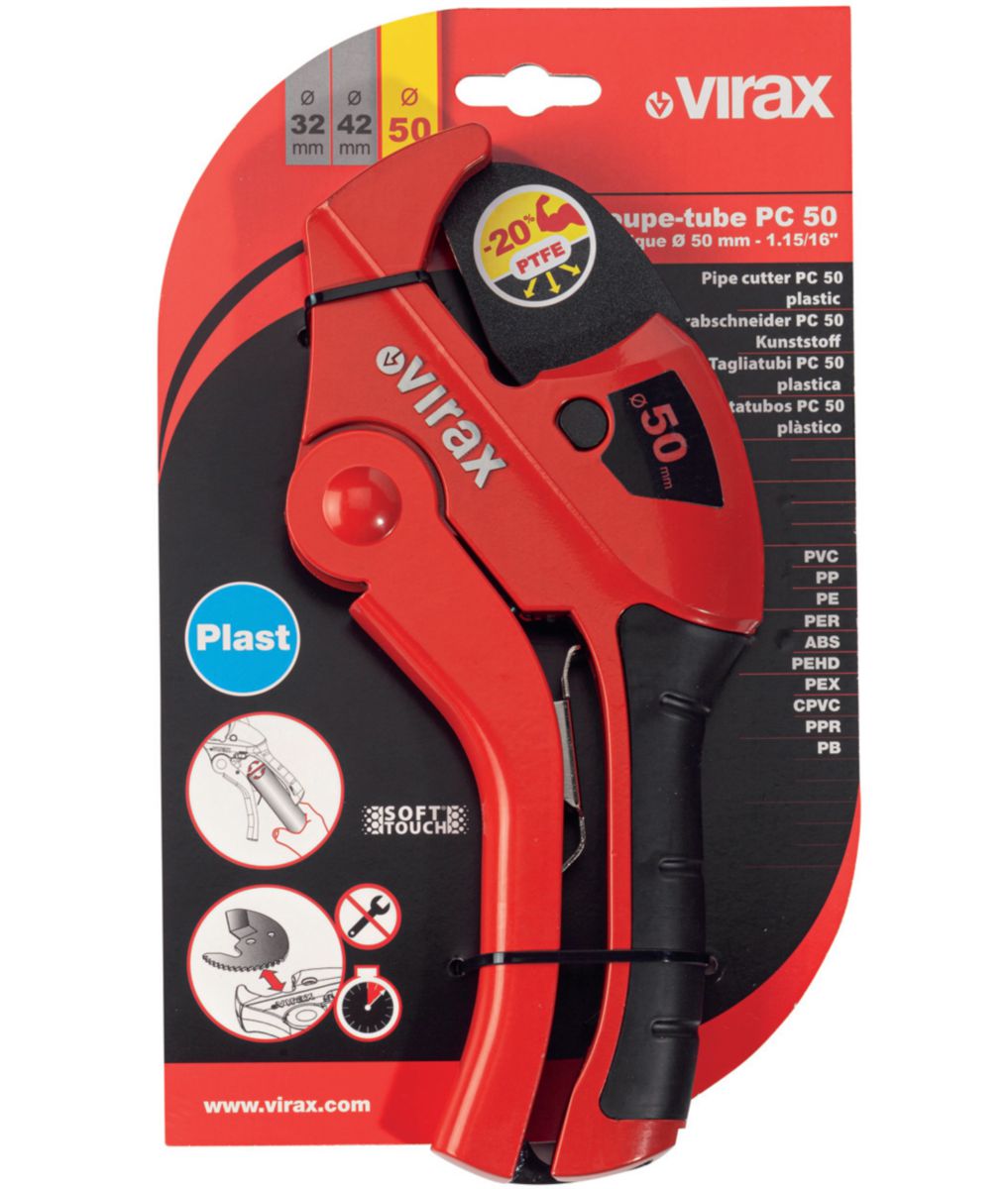 VIRAX - Coupe-tube plastique PC 50 Réf. 215050 | Cedeo