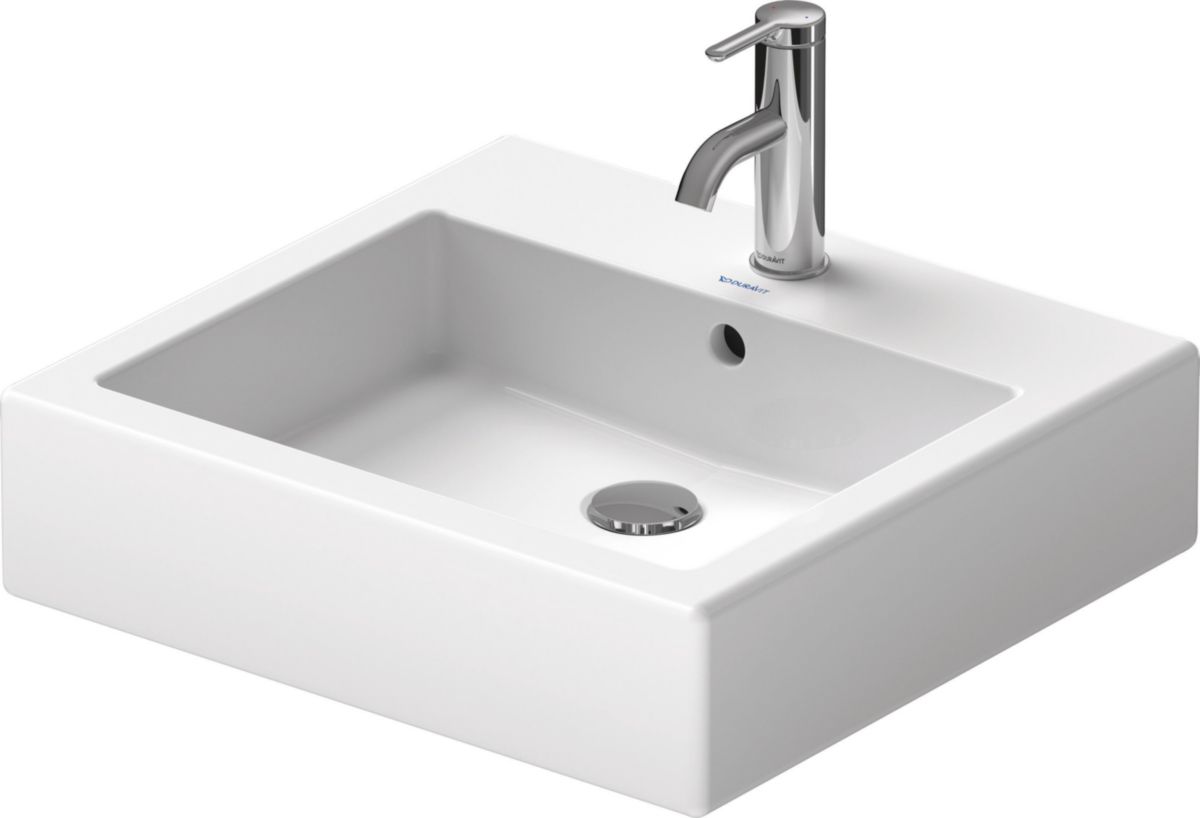 DURAVIT - Vasque VERO, 50 x 47, à poser, meulé, avec trop-plein et ...