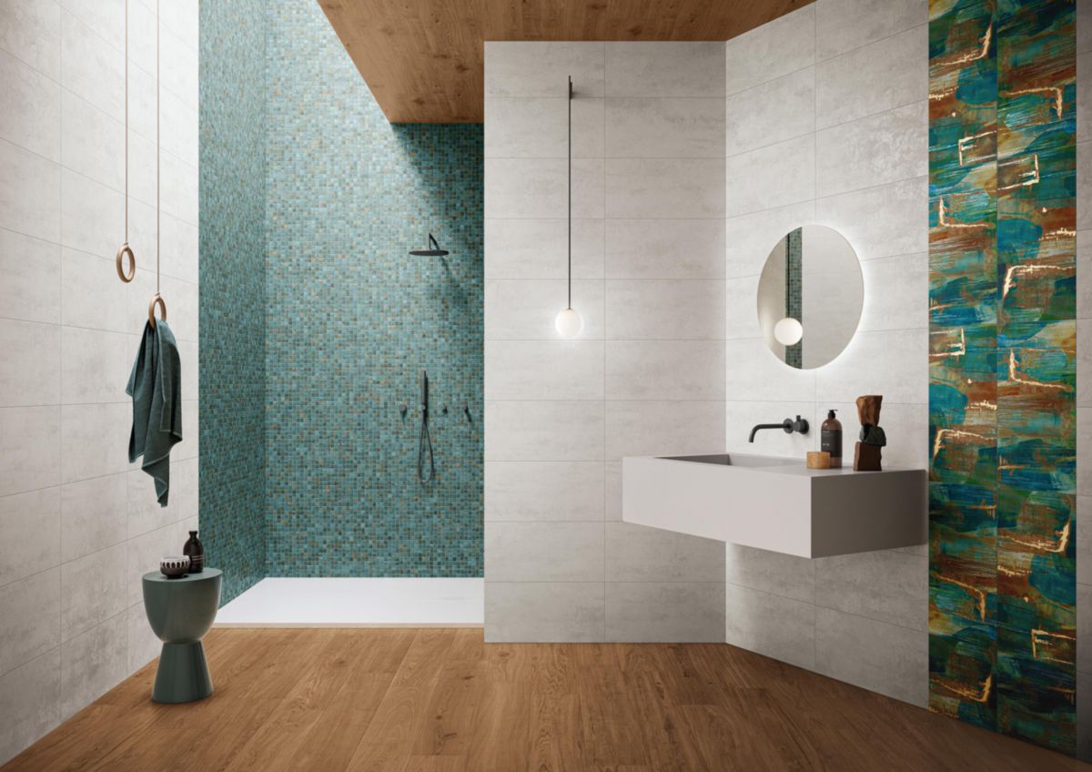 MONOCIBEC - Grès cérame Monocibec Ashley chestnut rectifié 20 x 120 cm ...