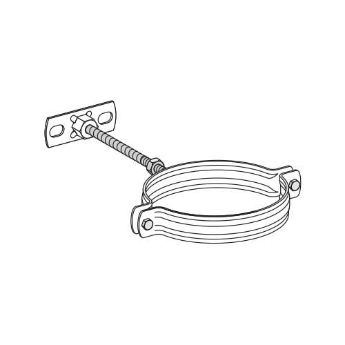 POUJOULAT - Collier universel DUALIS D 100 à platine de fixation CUP 60 ...