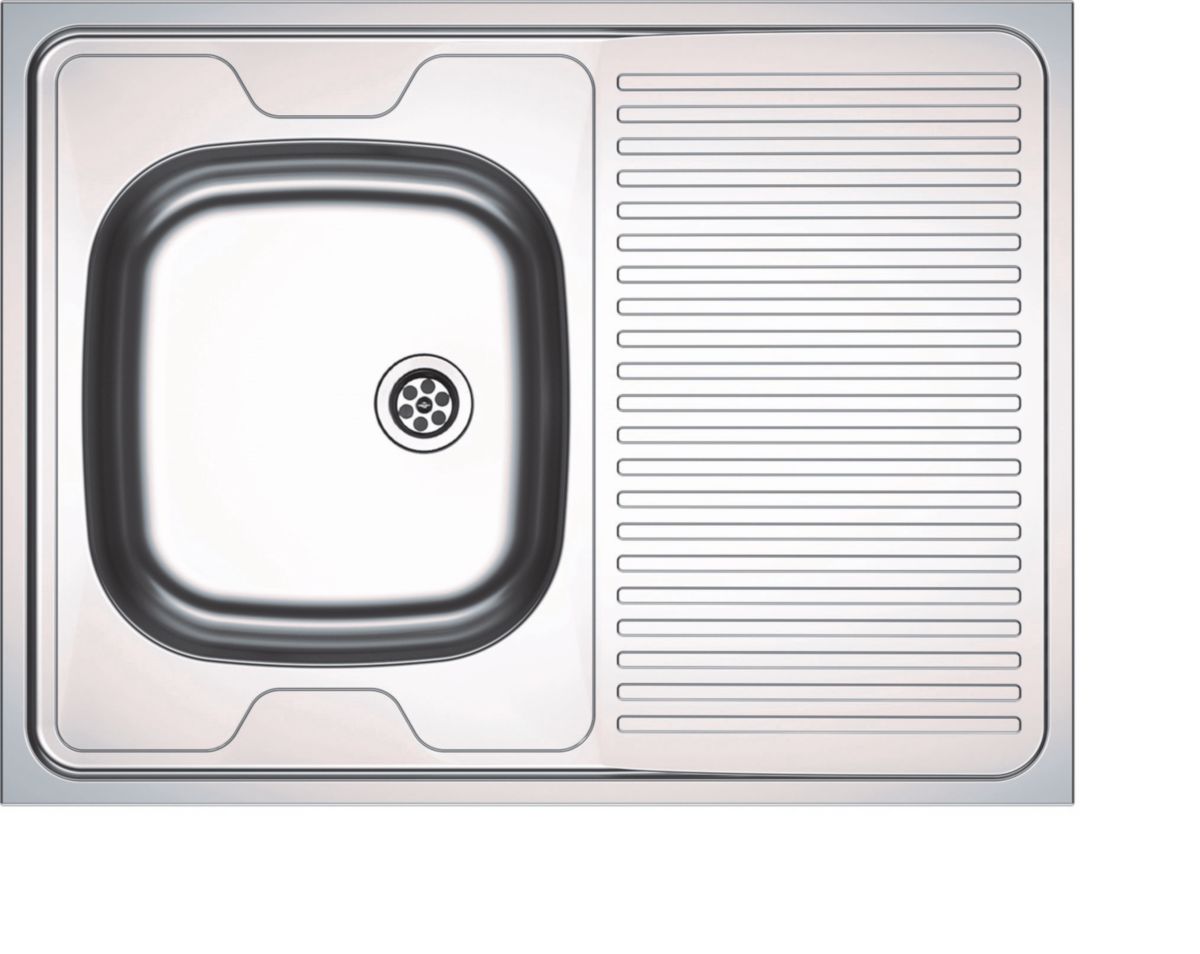 FRANKE - Evier à poser inox MAN 711-800 1 cuve L80xl60 cm Réf. 333855 ...