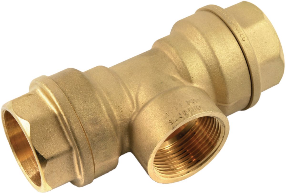 ISIFLO - Té taraudé Type 132 Laiton Femelle diamètre : 26x34 DN : 32 ...