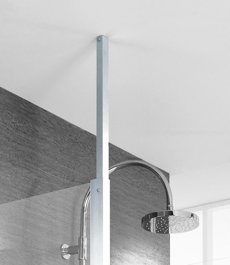 LEDA - Barre plafond de stabilisation de douche dimension unique 190cm ...