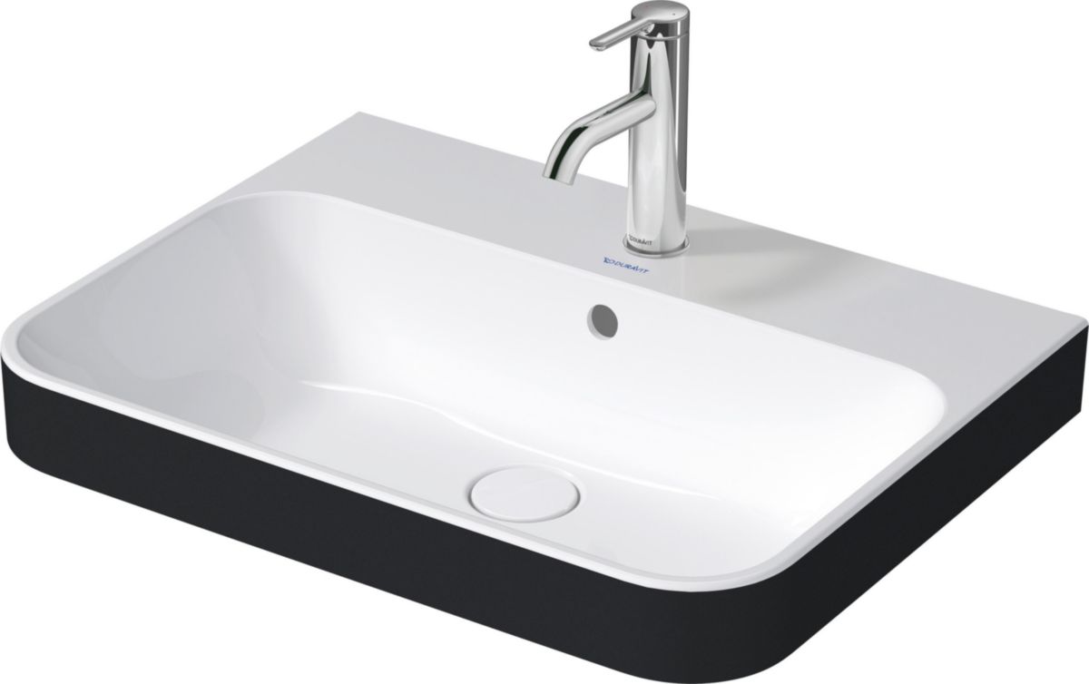DURAVIT - Vasque à poser Happy D2Plus, bi color, avec plage de ...