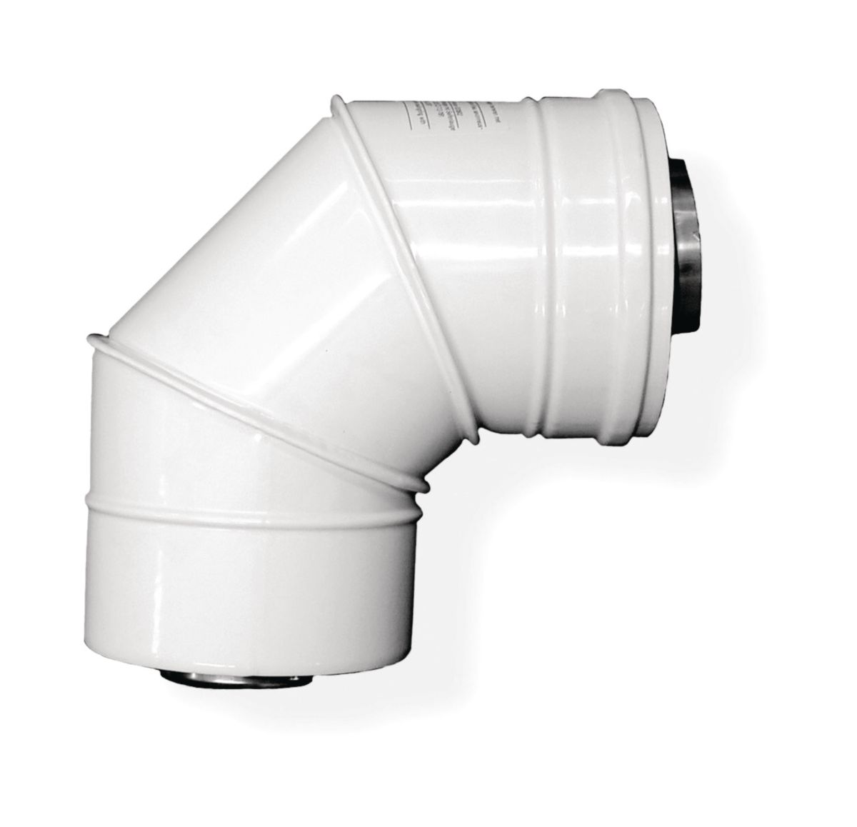 TEN - Coude 87° concentrique ISOCox Inox - galva diamètre : 80 / 125 ...