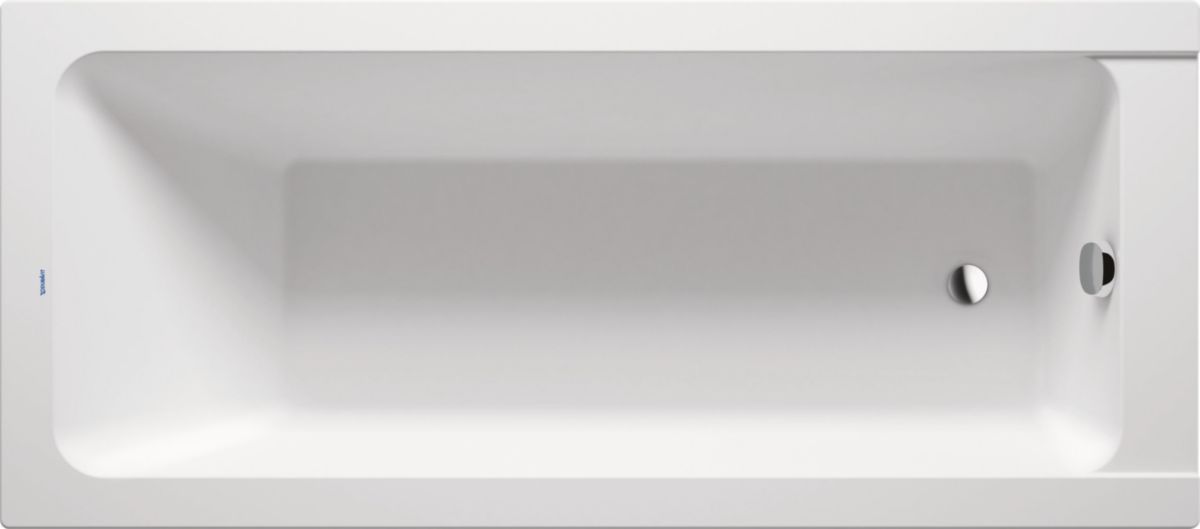 DURAVIT - Baignoire D-CODE, 170x75, à encastrer, écoulement latéral ...