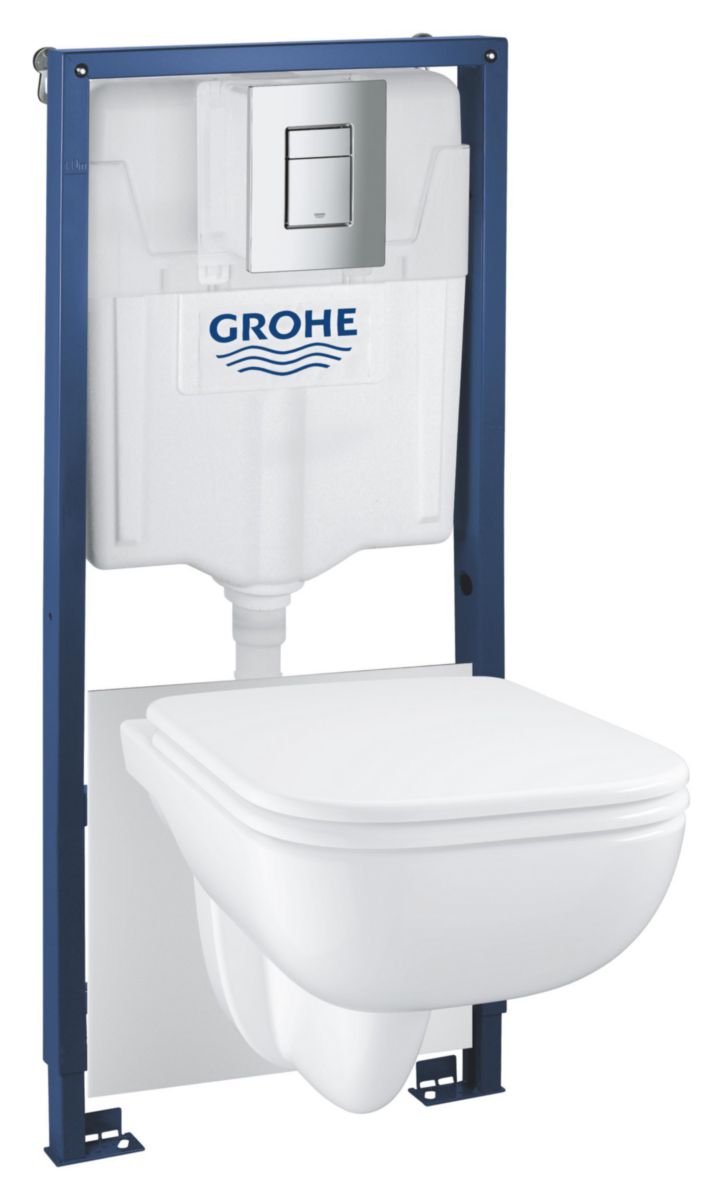 GROHE - Jeu de 2 équerres murales RAPID SL, pour fixation en appui sur ...