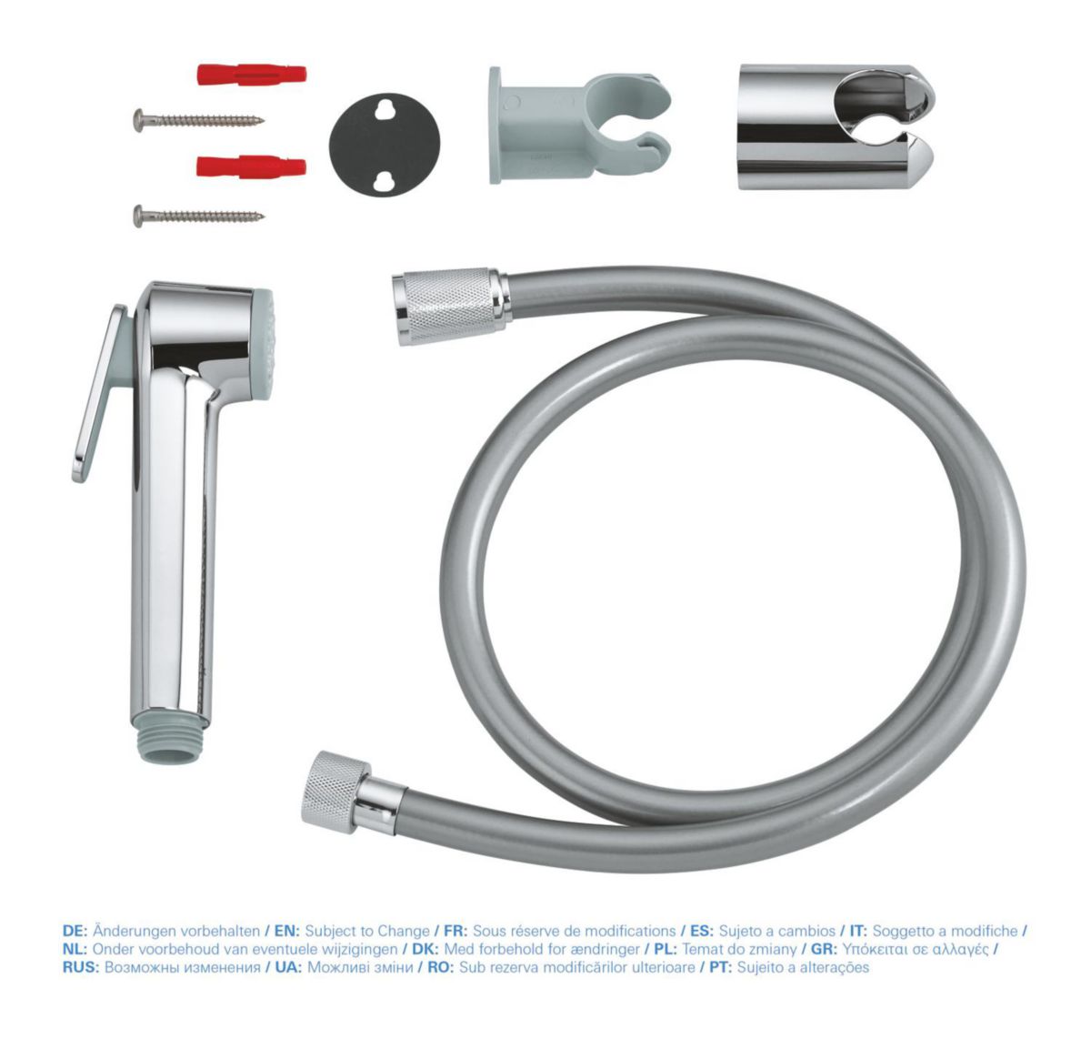 GROHE - Douchette intime Tempesta avec support mural silverflex 1000 ...
