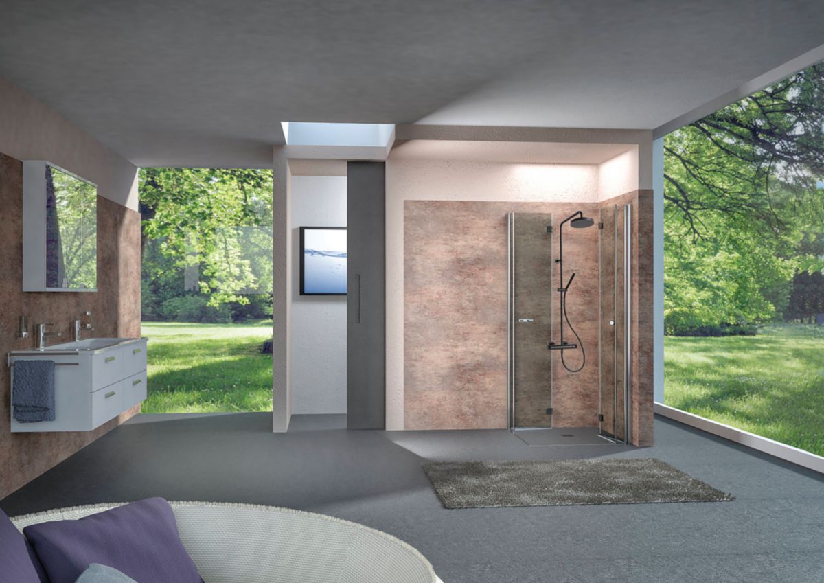 CRISTINA - Colonne de douche thermostatique EAST SIDE Chromé Noir ...