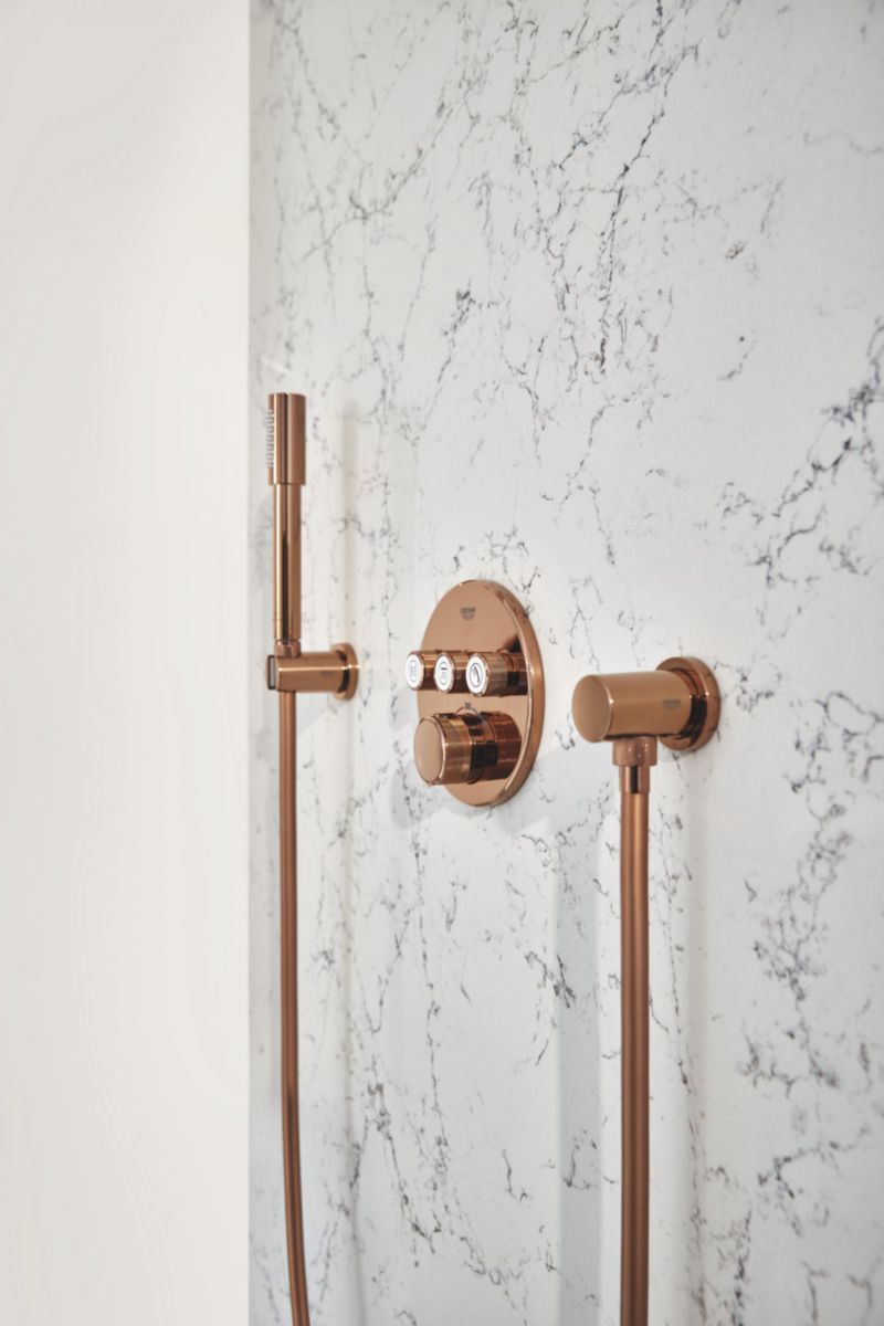 GROHE - Support mural pour douchette Rainshower Warm Sunset REF ...