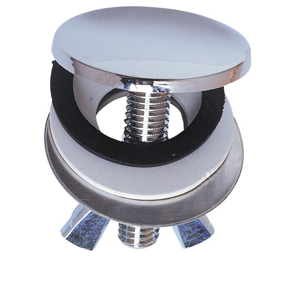 WIRQUIN - Cache trou en métal chromé D43 pour lavabo Réf. 30724264 | Cedeo