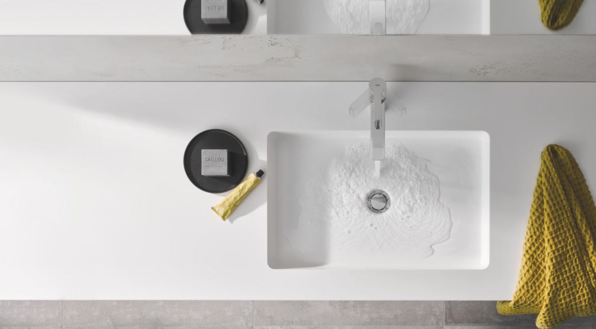 GROHE - Mitigeur monocommande 1/2" Lavabo Taille XS Lineare Chromé ...