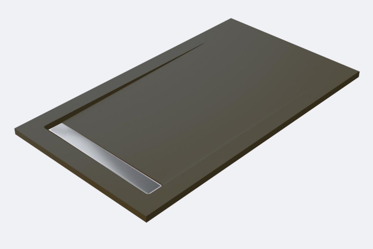 HIDROBOX - Receveur de douche Line X Kromat Ardoise 90x90 carré Ombra ...