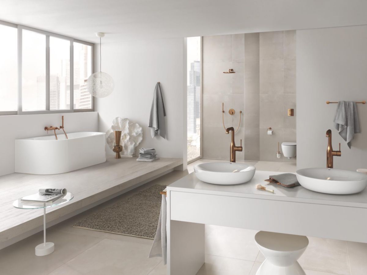 GROHE - Support mural pour douchette Rainshower Warm Sunset REF ...