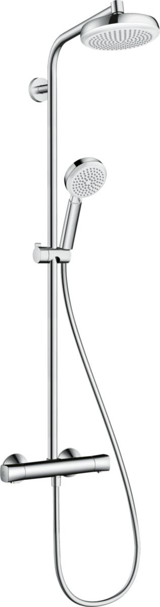 HANSGROHE - Showerpipe Crometta 160 1 jet EcoSmart Réf. 27265400 | Cedeo