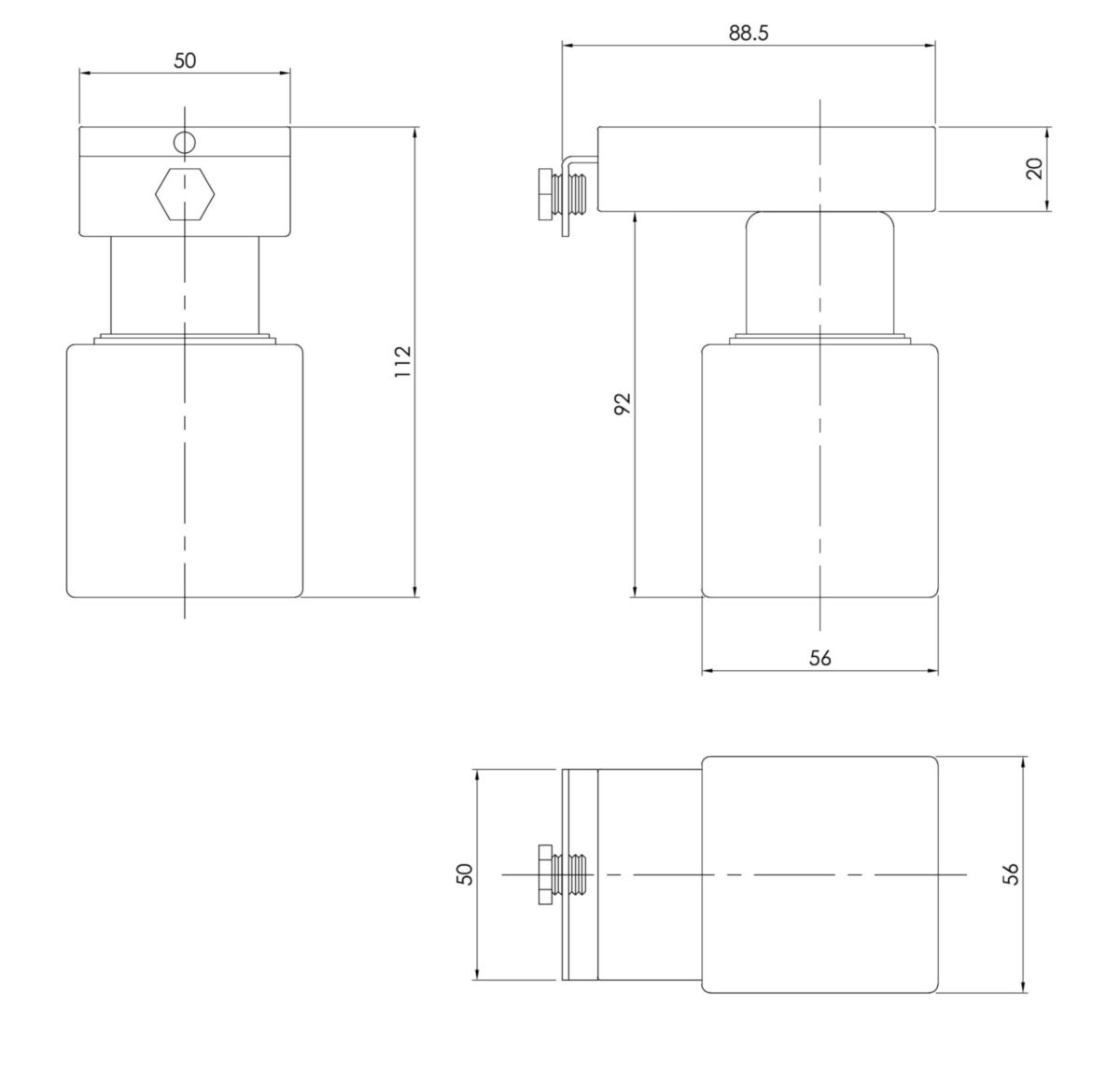 ALTERNA - Spot LED Alterna carré verrine | Cedeo