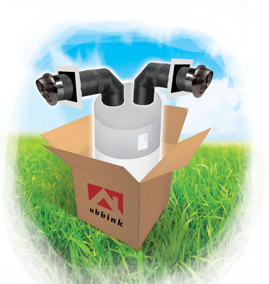 UBBINK - Kit chauffe-eau thermodynamique Aerfoam diamètre 160mm. 188850 | Cedeo