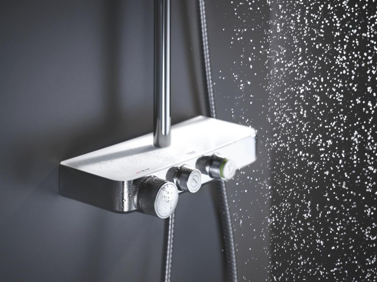 GROHE - Colonne de douche avec mitigeur thermostatique Euphoria SmartControl System 260 Mono ...
