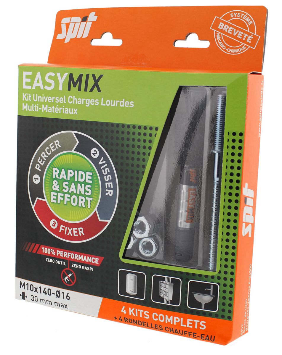 SPIT - Kit Easy Mix M 8x40 boite de 12 + Torx 25 Réf. 060228 | Cedeo